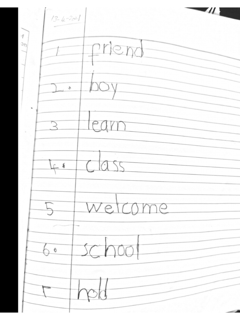 English Note Book Work | PDF