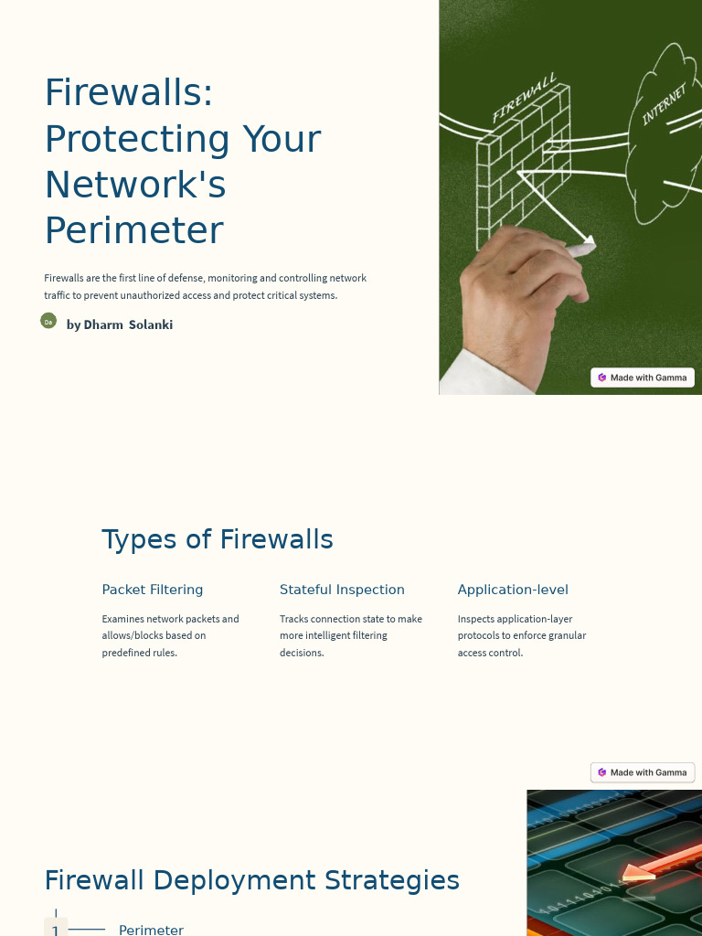 Firewalls Protecting Your Networks Perimeter | PDF | Firewall (Computing) | Security