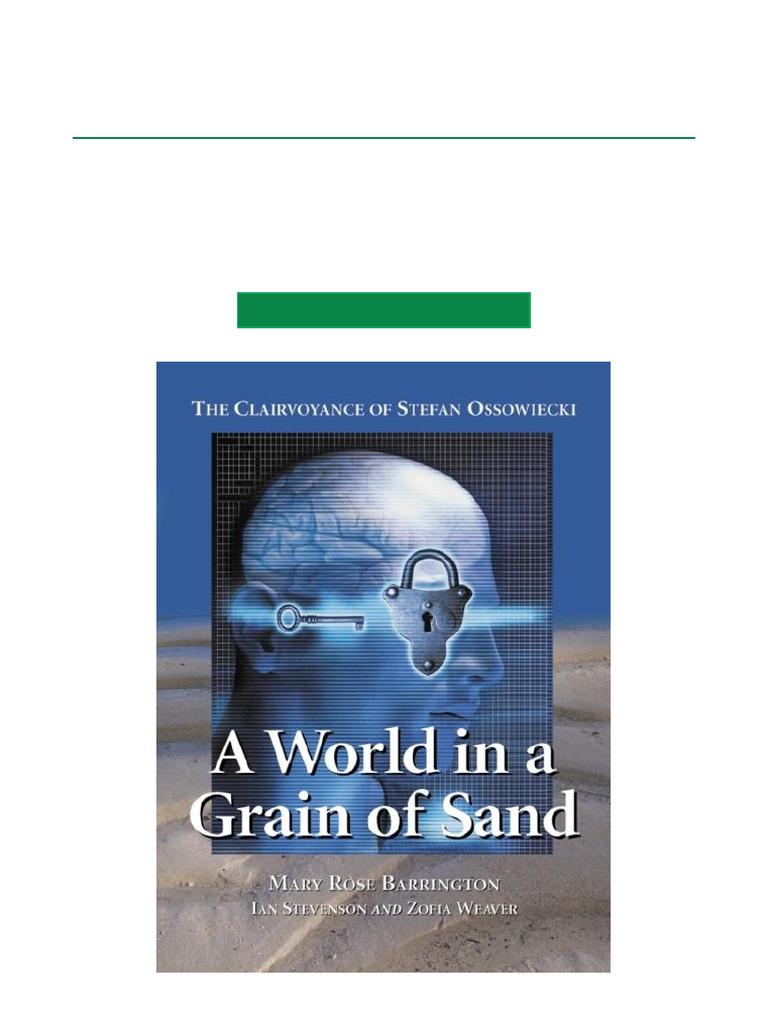 A World in A Grain of Sand The Clairvoyance of Stefan Ossowiecki High ...