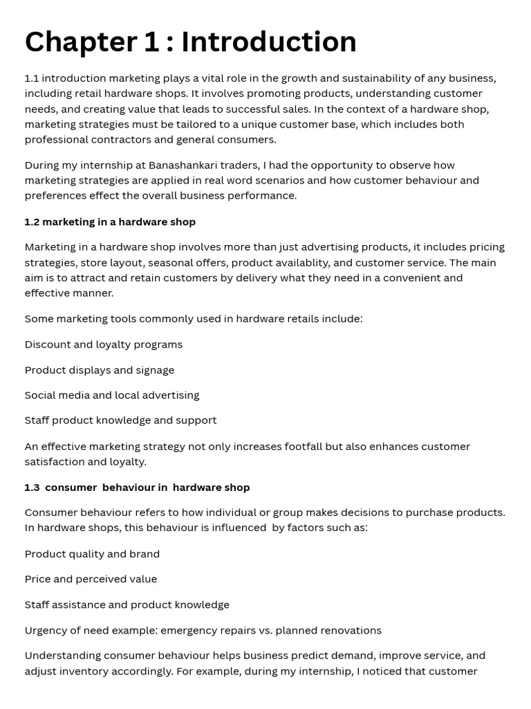 Chapter 1 Introduction - 20250412 - 123353 - 0000 | PDF | Consumer Behaviour | Retail