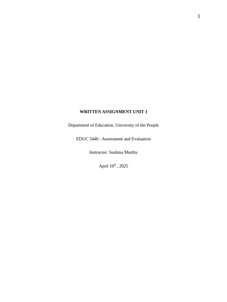 WRITTEN ASSIGNMENT UNIT 1 | PDF | Adolescence | Identity (Social Science)