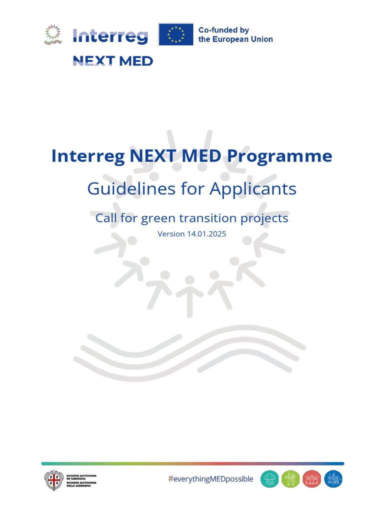 Interreg NEXT MED Green Project Guidelines | PDF | Climate Resilience ...