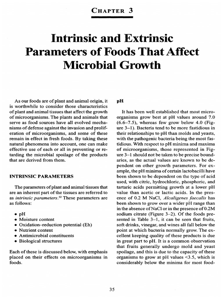 Chapter 3-Modern Food Microbiology | PDF | Microorganism | Ph