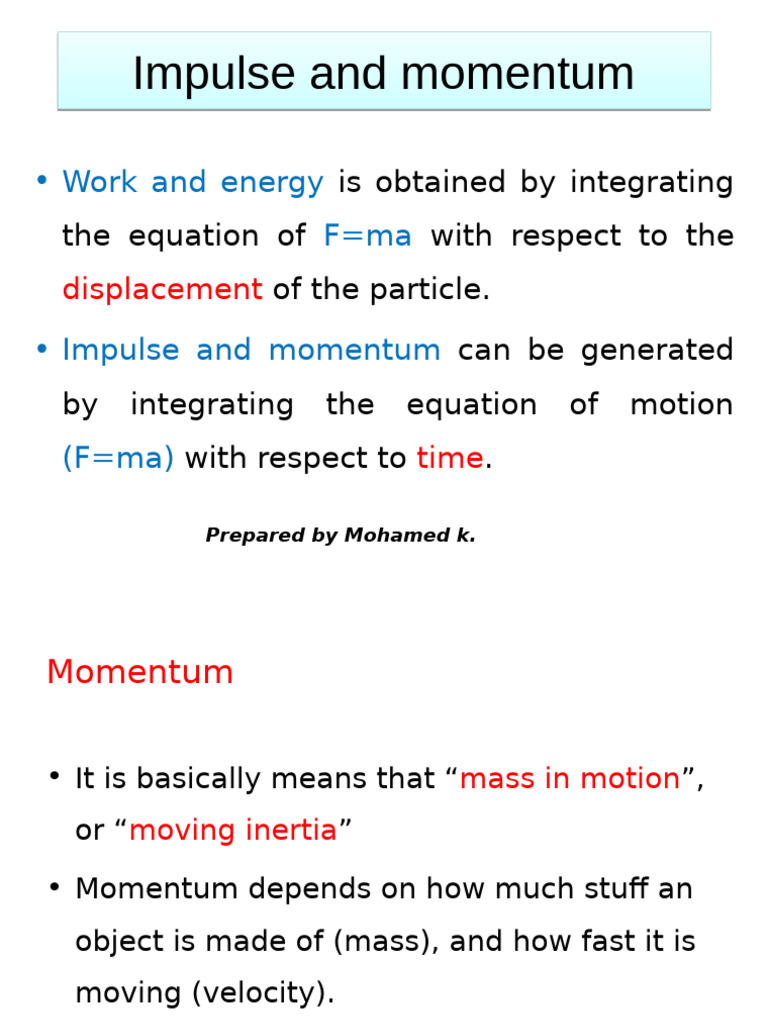 Chapter 3 Impelse & Momentem | PDF | Momentum | Collision