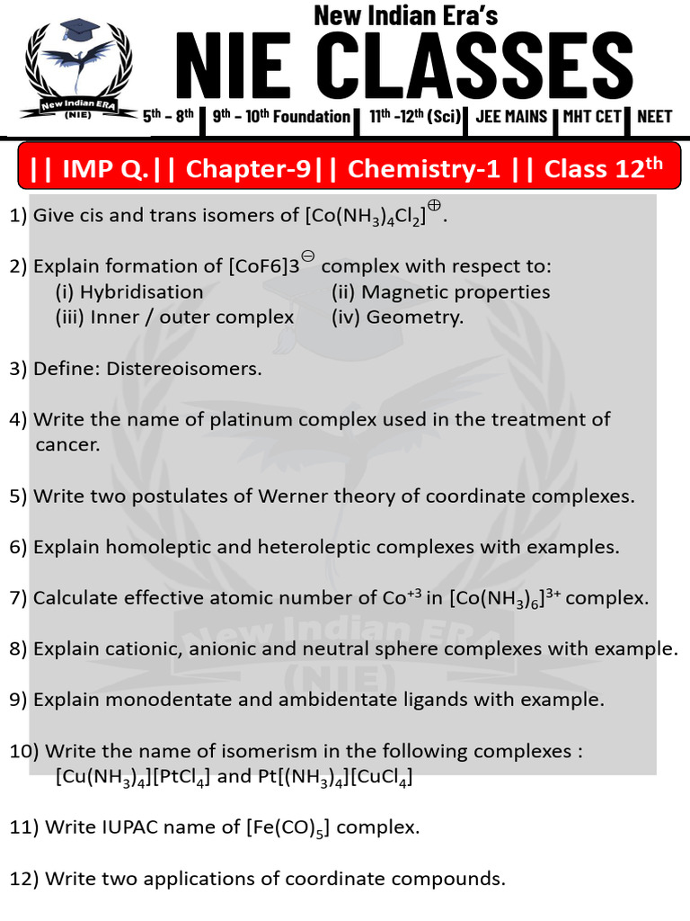 IMP Chapter 9 Chem | PDF