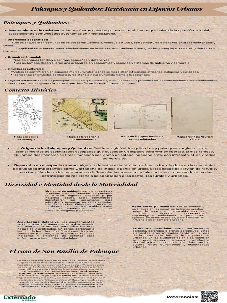 Palenques y Quilombos: Resistencia Cultural | PDF