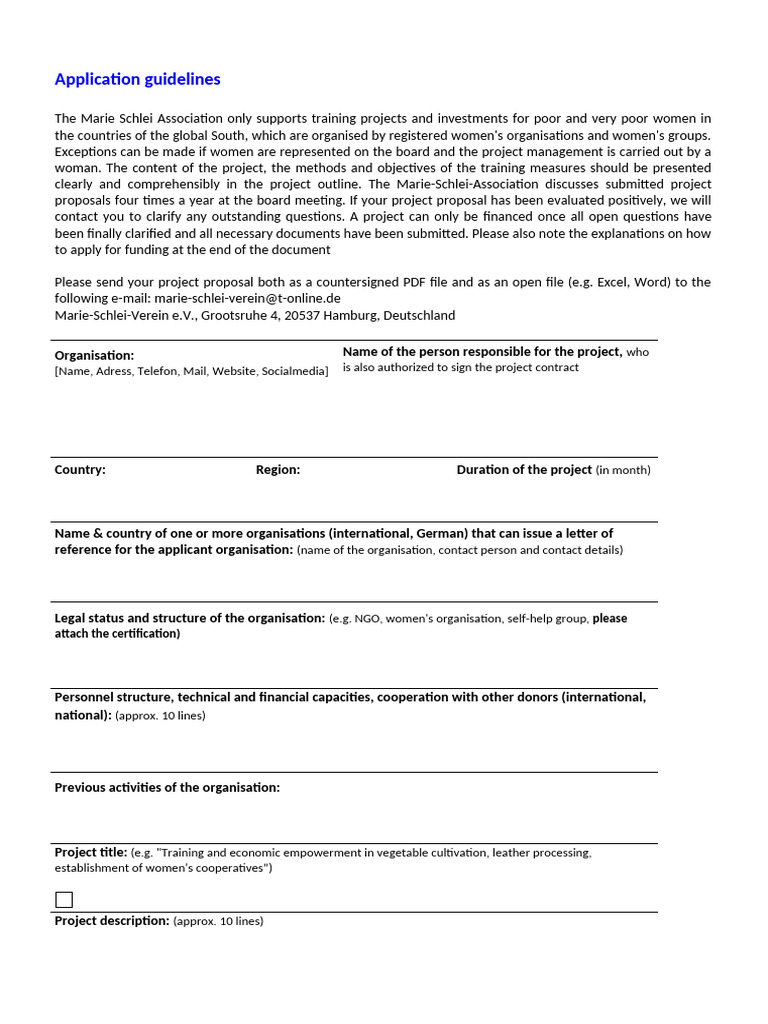MSV Project Proposal 1 EN | PDF | Budget | Cost