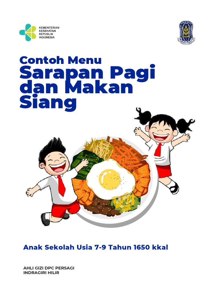 Contoh Menu Sarapan Pagi Dan Makan Siang Anak Sekolah 7-9 Tahun PDF | PDF