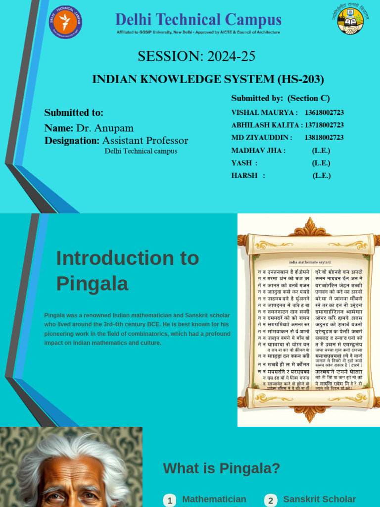 Introduction To Pingala | PDF | Combinatorics | Mathematics