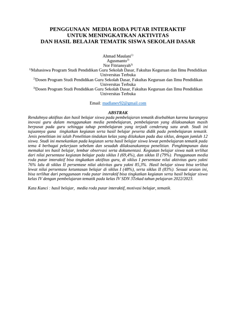 Contoh Artikel UT Beserta Penjelasan (Pada Bagian Comment-Komentar) | PDF