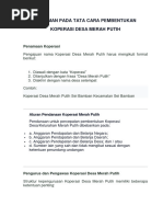 Proposal Program Kerja Koperasi Merah Putih | PDF