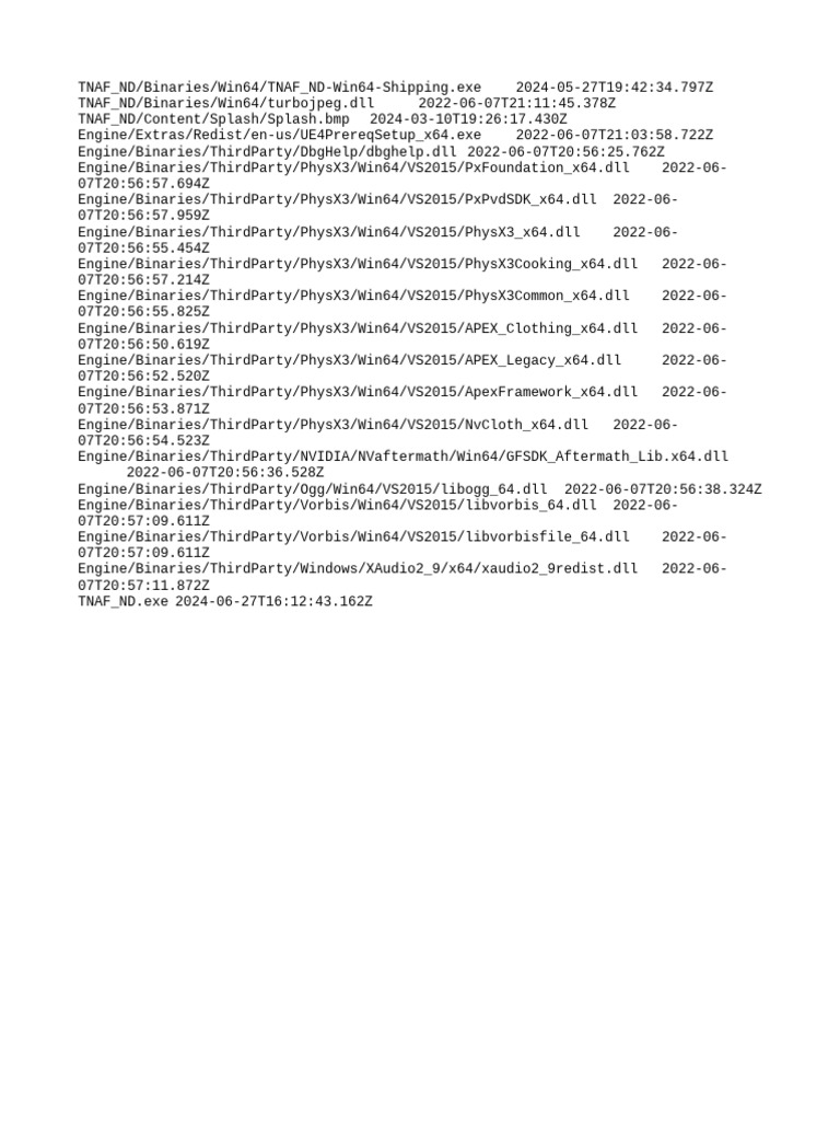 Manifest NonUFSFiles Win64 | PDF
