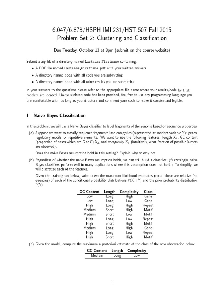MIT6 047F15 Pset2 | PDF | Sequence Alignment | Conserved Sequence