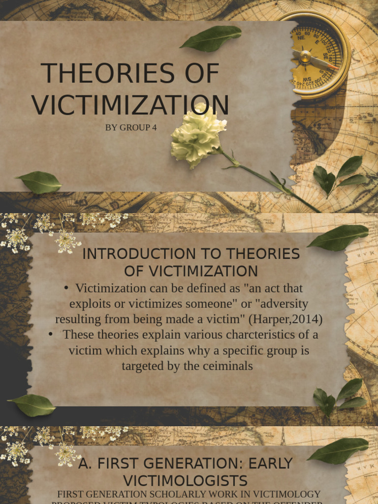 Group 4 Theories of Victimology 2 | PDF | Crimes | Crime & Violence