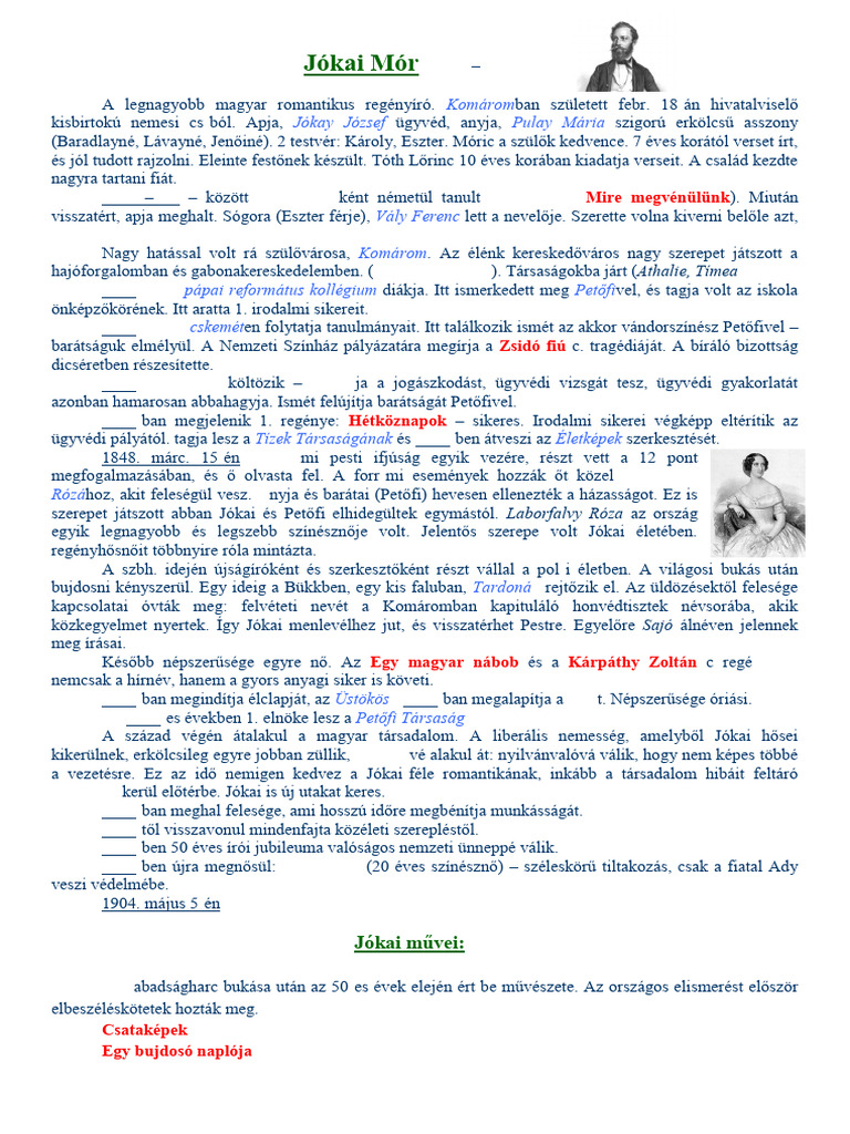 Jókai Mór 24 | PDF