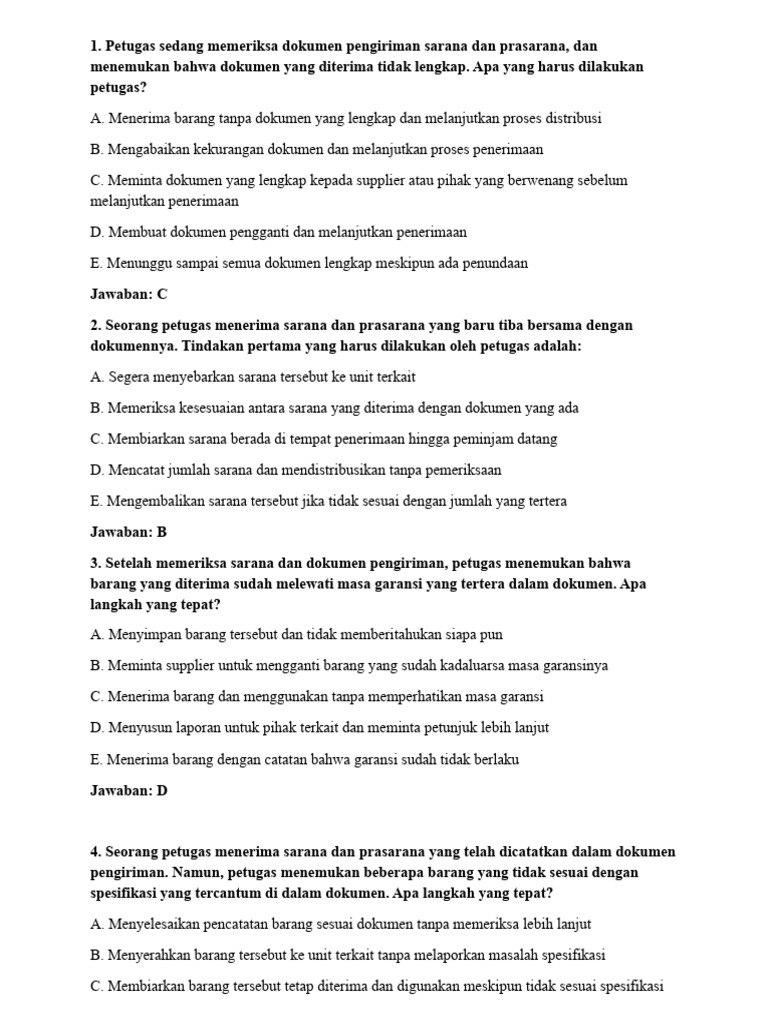 latihan soal p3k | PDF