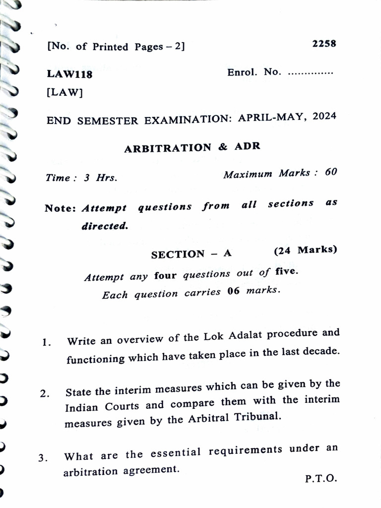 2024 Question Paper | PDF