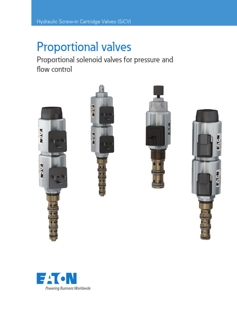 Eaton-Proportional Valves | PDF | Valve | Vacuum Tube