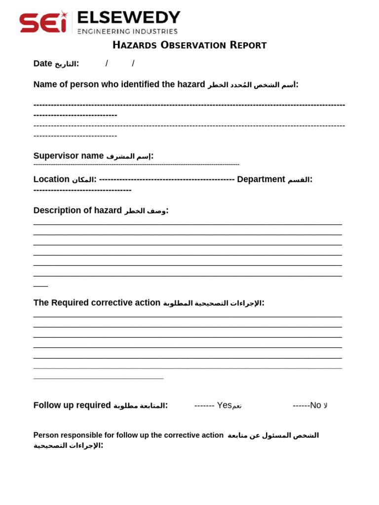 Hazrad Observation Report | PDF