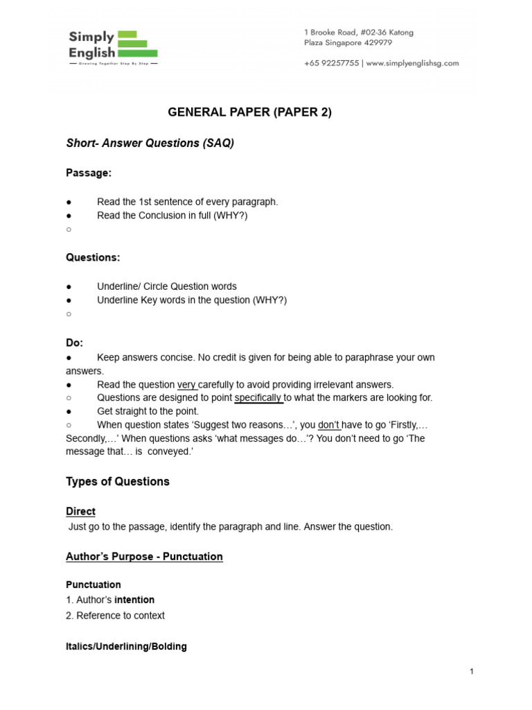 GP Paper 2 Techniques Revision October 2024 | PDF | Irony | Bracket