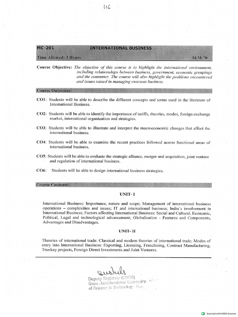 Syllabus and Practical Components of | PDF