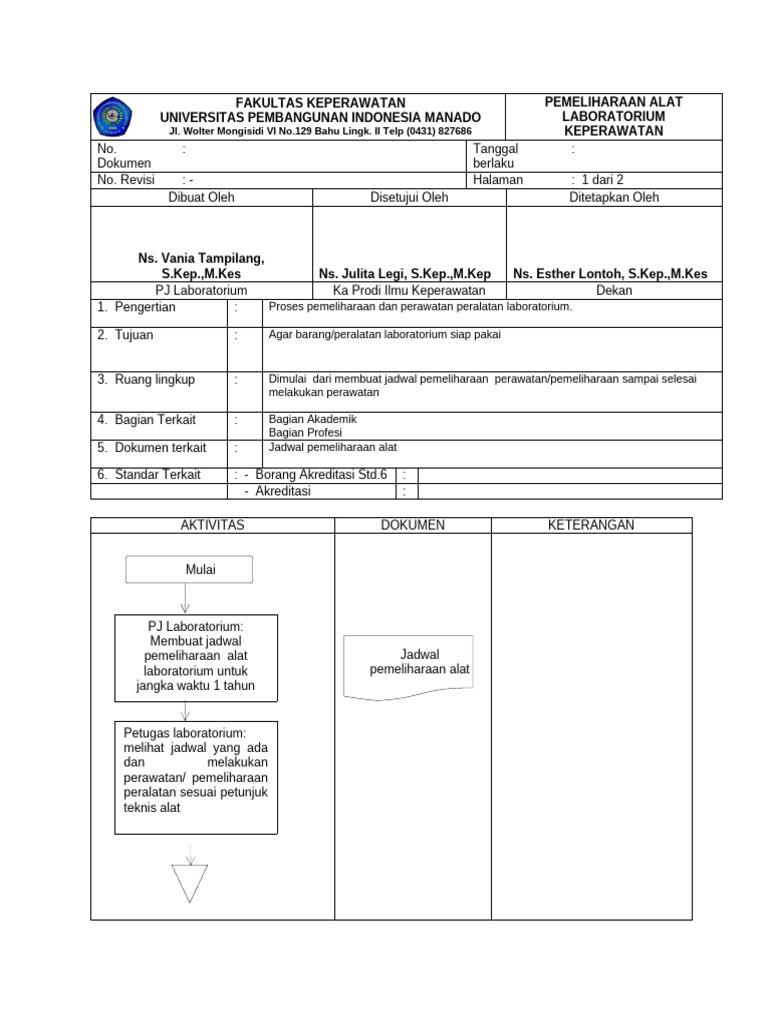 Pemeliharaan Alat Laboratorium Keperawatan | PDF