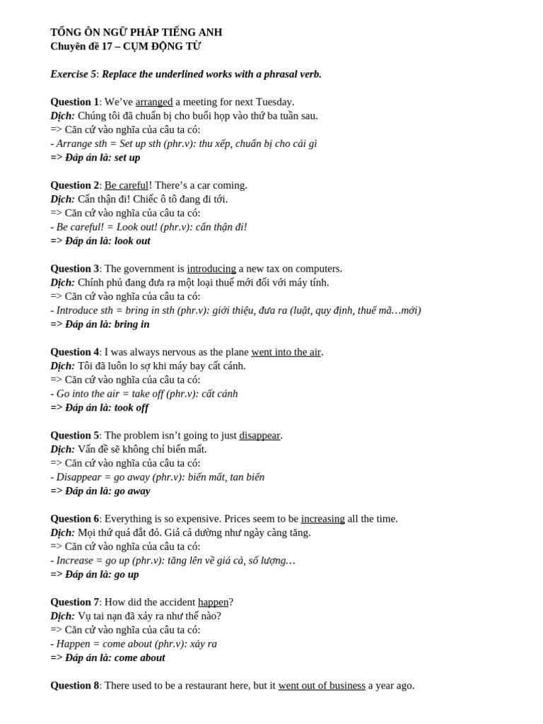 CD17 Exercise 5 KEY | PDF