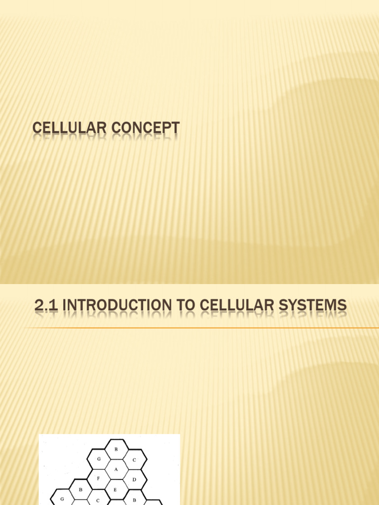 Chapter 1 The Cellular Concept | PDF | Cellular Network | Radio
