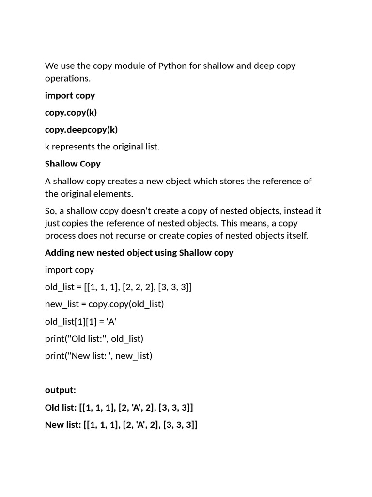 Shallow and Deep | PDF