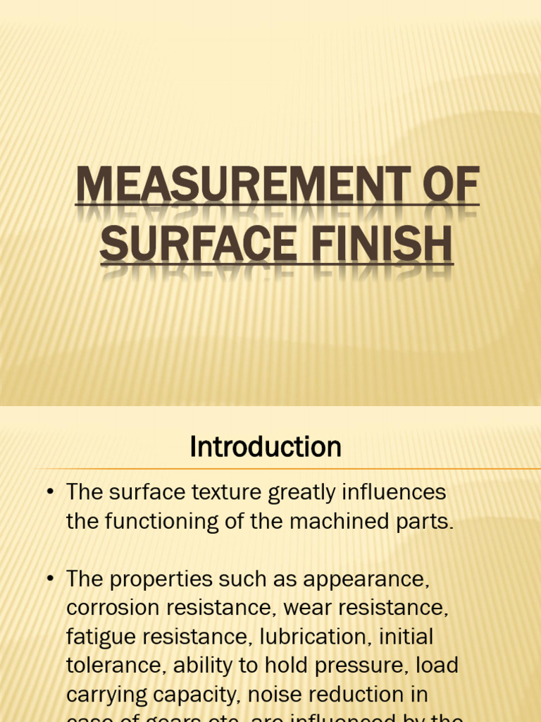 Surface Roughness | PDF | Friction | Wear