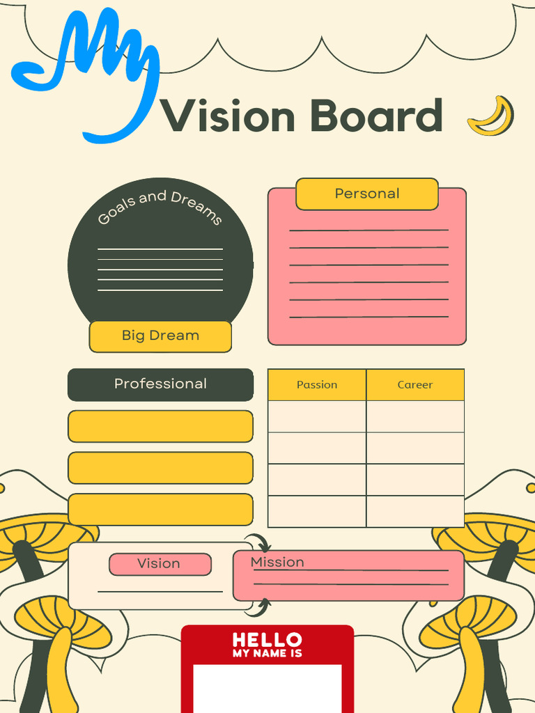 Vision Board for Personal Goals | PDF