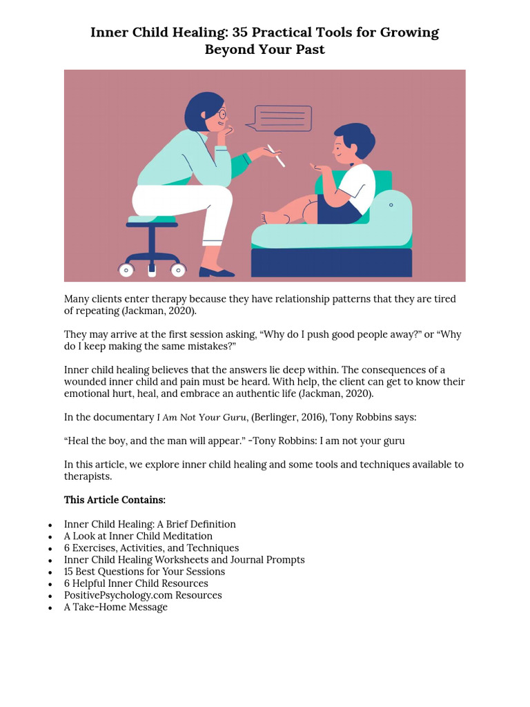 Inner Child Healing 35 Practical Tools For Growing Beyond Your Past ...