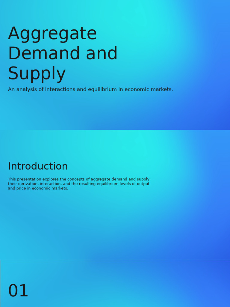 Aggregate Demand and Supply | PDF | Demand | Supply And Demand