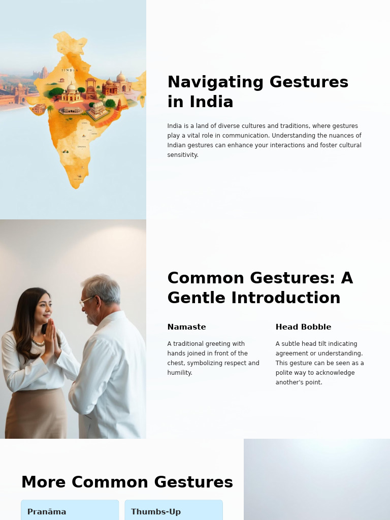 Navigating Gestures in India | PDF | Gesture | Communication