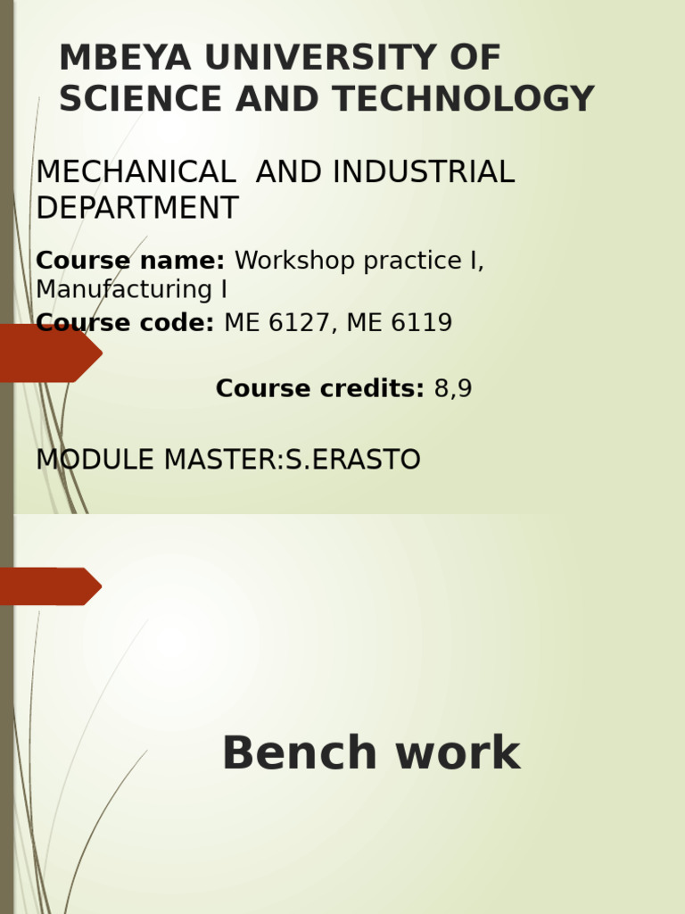 Marking Tools for Workshop Practice | PDF | Machining | Tools