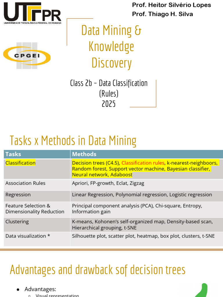 Class 2b-Decision Rules | PDF | Statistical Classification | Statistical Data Types