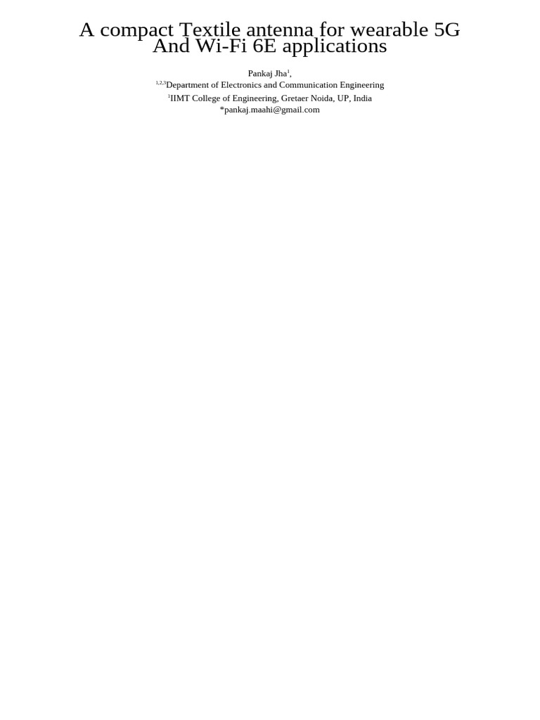 Double Column Paper Format IEEE | PDF | Antenna (Radio) | Wi Fi