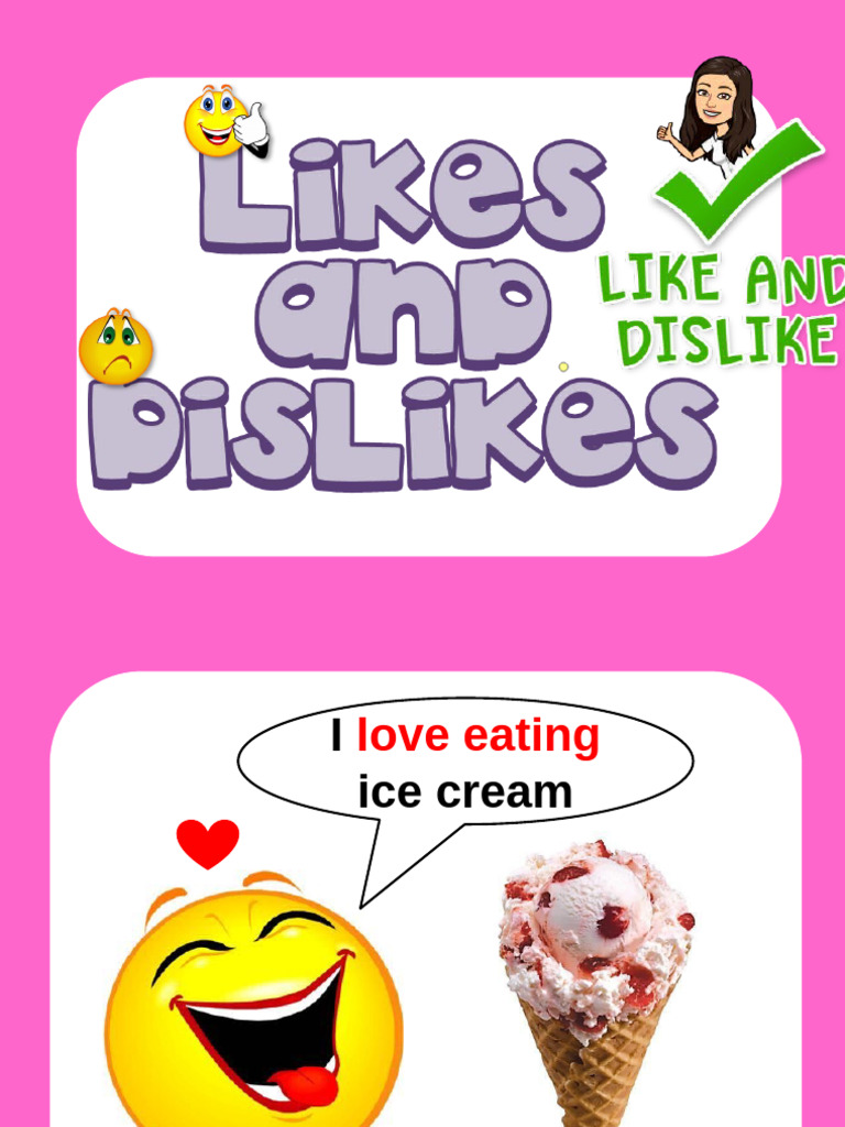 Likes Dislikes PPT Flashcards 42012 | PDF