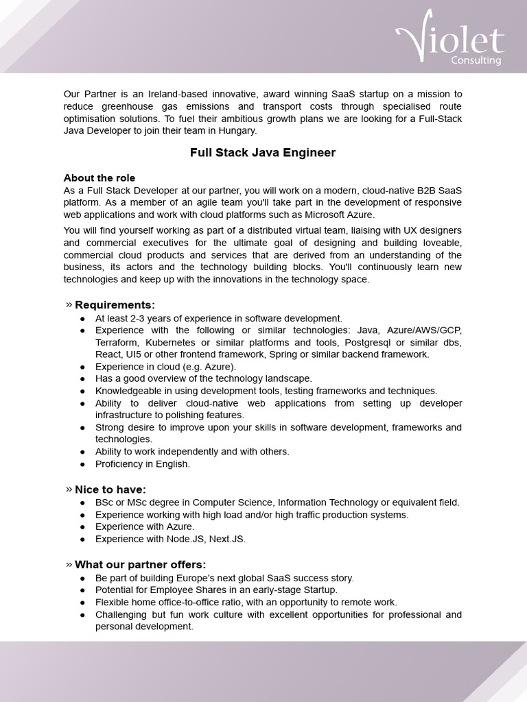 Full Stack Java Engineer | PDF | Microsoft Azure | Information Technology