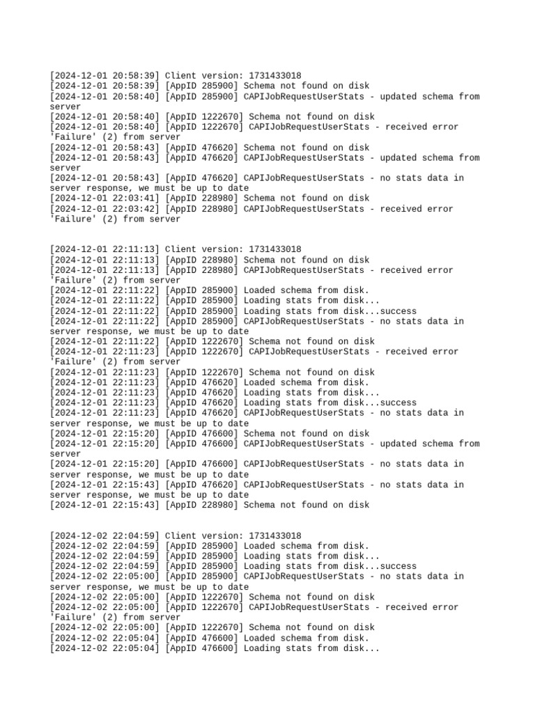 Stats Log | PDF | Server (Computing) | System Software