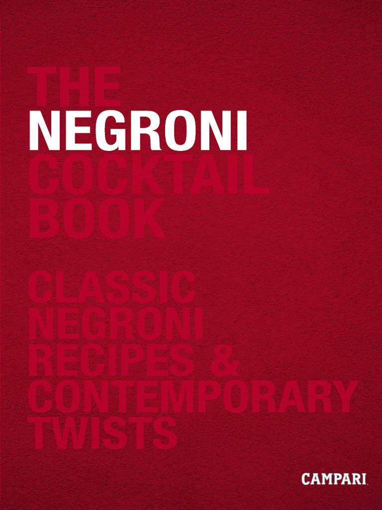 Campari Negroni Cocktail Book Vol 2 | PDF | Bartender | Drink
