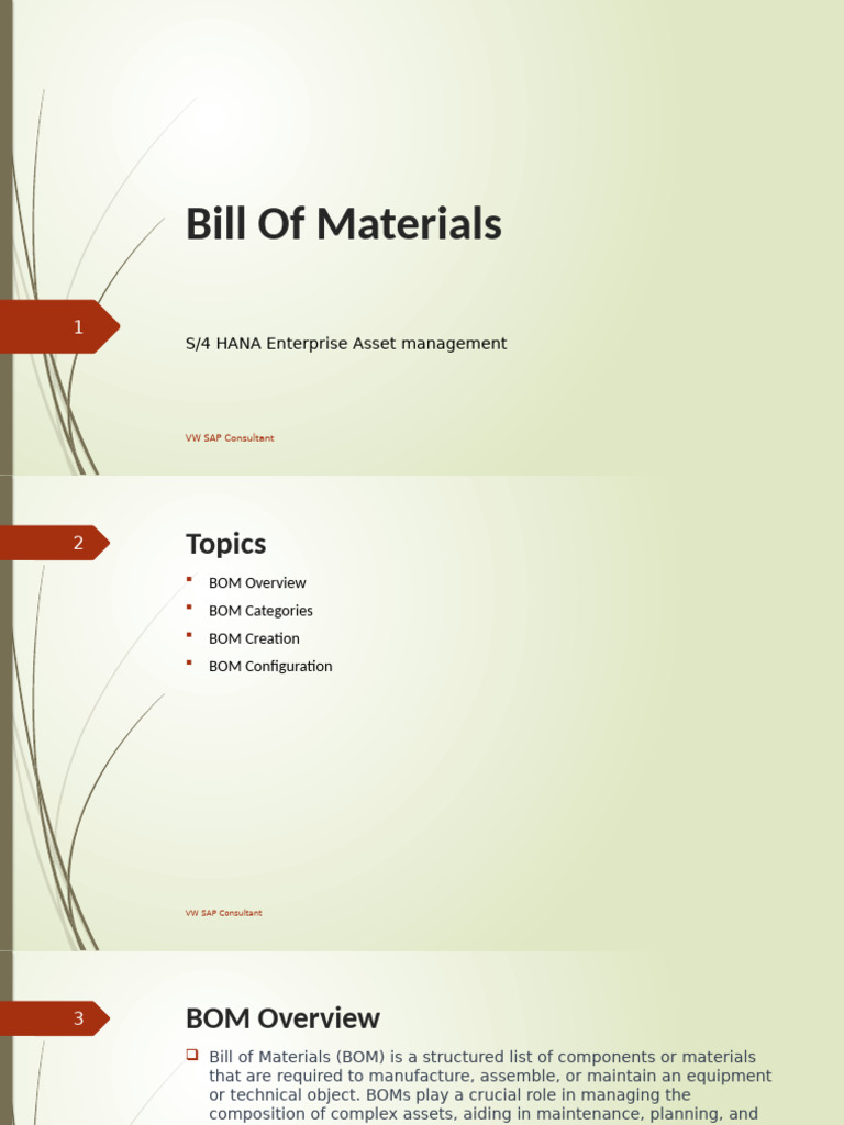 11 Bill+of+Materials | PDF