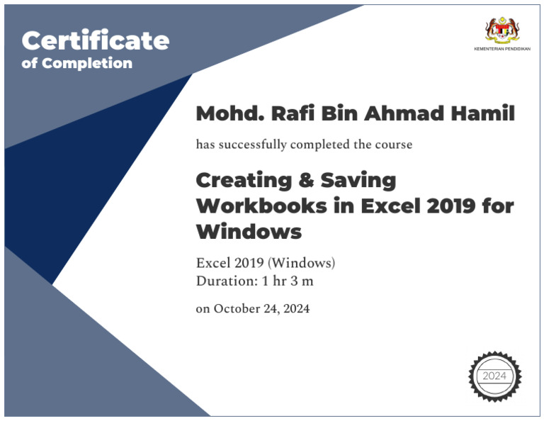 Creating & Saving Workbooks in Excel 2019 For Windows | PDF