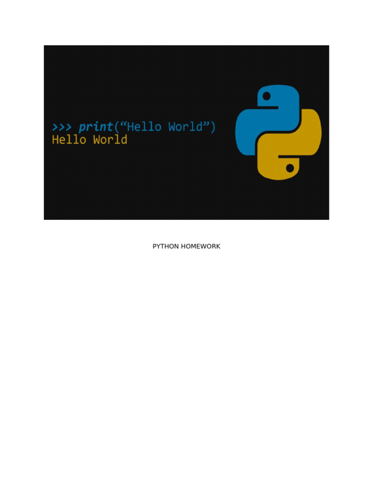 Python Homework | PDF | Data Type | String (Computer Science)
