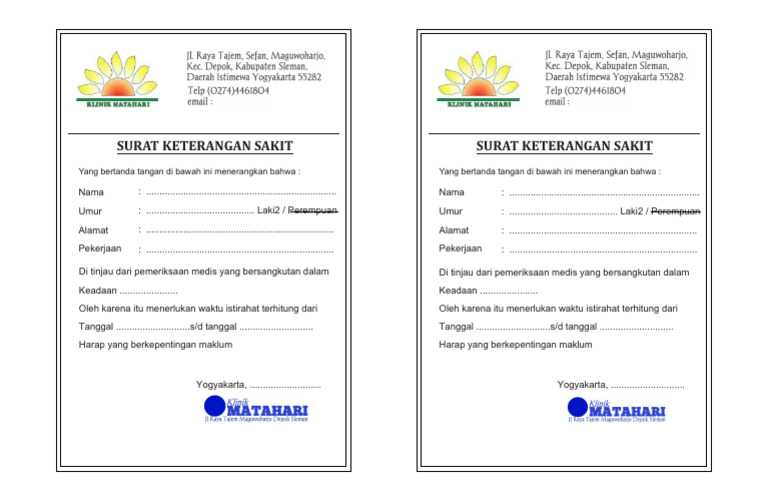 Surat Keterangan Sakit-Siti Nur Aisyah Pane PDF | PDF