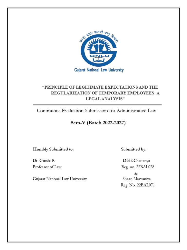 Administrative Law Project | PDF | Employment | Recruitment