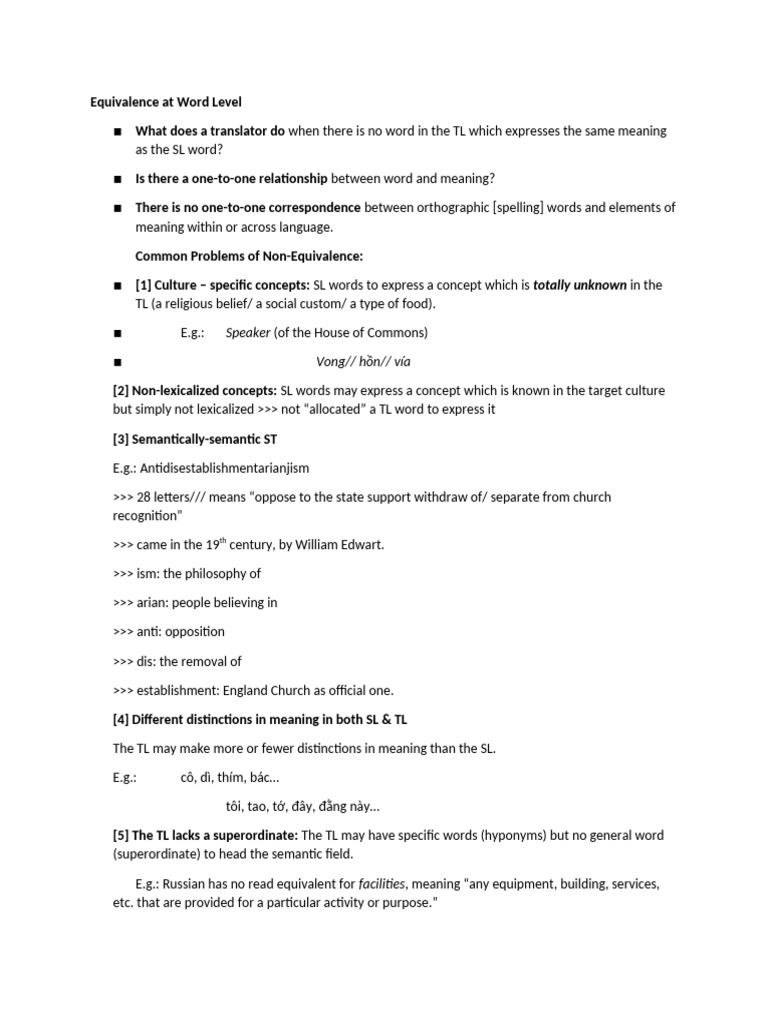 Equivalence at Word Level | PDF | Grammatical Gender | Grammatical Number