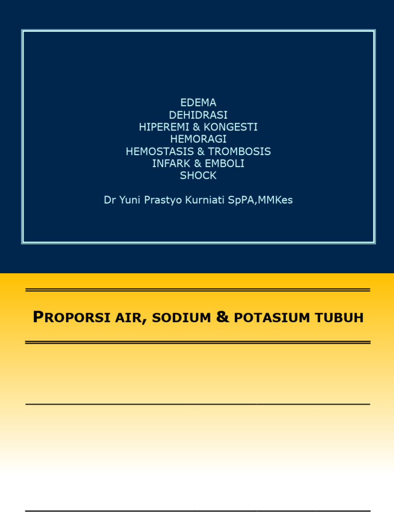 Gangguan Hemodinamika - Dr. Yuni Prastyo Kurniati, M.kes., SP - Pa | PDF