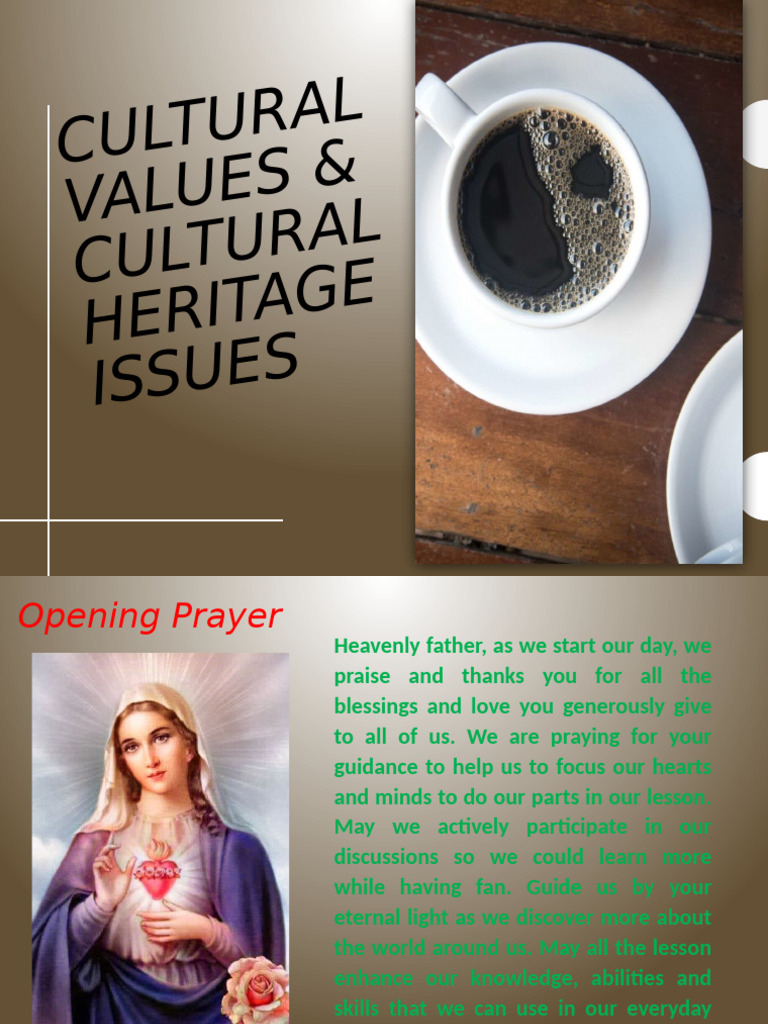 Filipino Cultural Values and Heritage | PDF