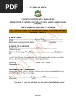 Application Form For A Community Based Organization (Cbo) | PDF ...
